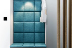 Nástěnný čalouněný panel 50x40 cm Aleki Barva: Modrá - Trinity 22