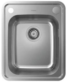 Hansgrohe S41 - S412-F340 Vestavěný dřez 340/400, nerezová ocel 43334800