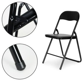 Cateringová židle skládací černá 4ks