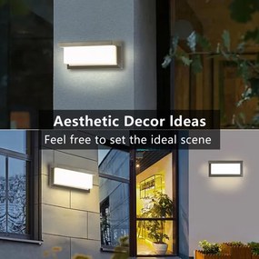 BRILAGI - LED RGBW Venkovní nástěnné svítidlo BRICKY 1xE27/12W/230V šedá IP54