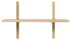 FERM LIVING Police Sector Single, Narrow, Natural Oak, Mosaz