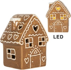 Perníková LED chaloupka Gingerbread Cott - 8*6*11 cm