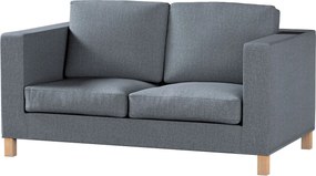 Potah na pohovku IKEA  Karlanda 2-místná, krátký barva šedá látka pletený vzor
