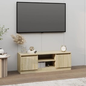 vidaXL TV skříňka s dvířky 102 x 30 x 36 cm [823353] Barva: kouřový dub