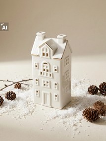 Sinsay - Vánoční LED lampička ve tvaru domečku - bílá