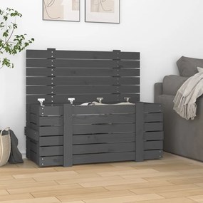 vidaXL Úložný box 91 x 40,5 x 42 cm masivní borové dřevo [825001] Barva: Černá