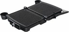 Orava Grillchef černá / Elektrický kontaktní gril / 1800-2100W / 6 pro