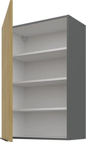 CREMONA ac | horní skříňka 60 G-90 1F policová | 60 cm | VYSOKÁ | antracit/cremona