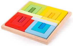 Bigjigs Toys Dřevěné skládací tvary