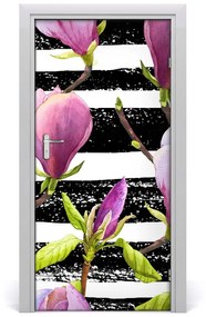 Samolepící fototapeta na dveře magnolie 85x205 cm