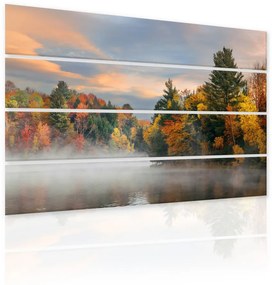 Malvis ® Vícedílný obraz Podzimní jezero Velikost (šířka x výška): 180x120 cm