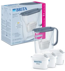 Brita Filtrační konvice Style Essential se 3 filtry Maxtra Pro Pure Performance, 2, 4 l, šedomodrá 1058103