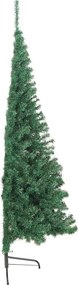 Umělý poloviční vánoční stromek se stojanem zelený 210 cm PVC 321033