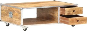 Konferenční stolek 89 x 59 x 33 cm masivní hrubý mangovník 323408