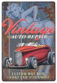 Kovová cedule Vintage Auto