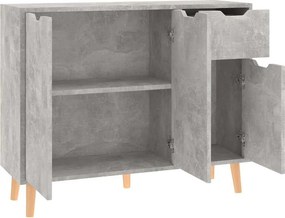 Příborník betonově šedý 90 x 30 x 72 cm kompozitní dřevo 326817