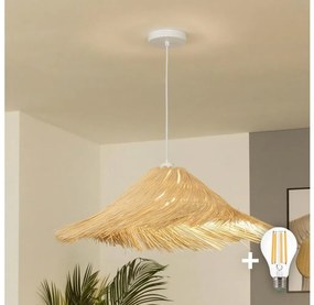 Brilagi - LED Lustr na lanku CERIA BOHO 1xE27/40W/230V pr. 70 cm ratan