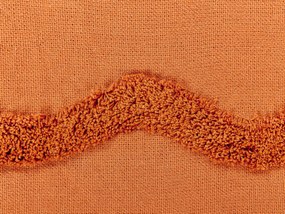 Bavlněná deka 125 x 150 cm oranžová KHARI Beliani