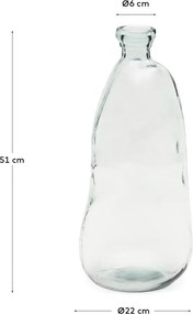 Vysoká váza z recyklovaného skla (výška 51 cm) Brenna – Kave Home