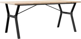 Jídelní stůl s Y rámem 180 x 90 x 75,5 cm borové dřevo a ocel 3282788