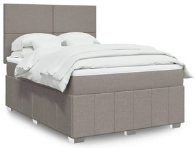 Box spring postel s matrací taupe 140x200 cm textil 3293988