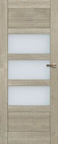 Interiérové dveře vasco doors BRAGA model B Průchozí rozměr: 70 x 197 cm, Orientace dveří: Levé dveře, Dekor: Dub stříbrný