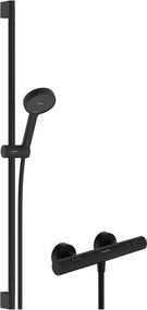 Hansgrohe Activera Select S - Sprchový set s termostatem, 2 proudy, EcoSmart, matná černá 28086670