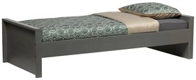 Hoorns Šedá borovicová postel Neville 90x200 cm