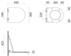 GSI, KUBE X, NORM WC sedátko Soft Close SLIM, duroplast, bílá, MS76SN11