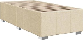 Box spring postel s matrací krémová 80 x 200 cm textil 3285433