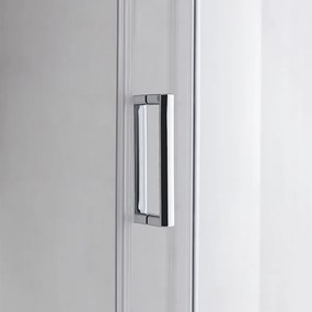 BPS-koupelny Čtvrtkruhový sprchový kout HYD-RK94C 100x100 cm chrom/transparent + vanička HYD-RSV-SXL01A bílá