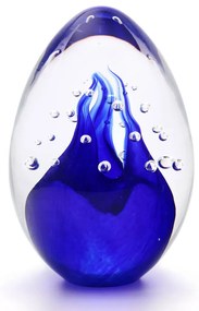 Skleněné těžítko - dekor 02, Modrá, 10 cm | České sklo od Artcristal Bohemia