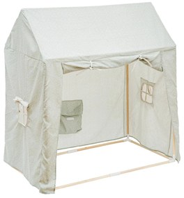 Stan pro dívku nebo chlapce, chaloupka, bavlna a dřevo, výška 126 cm