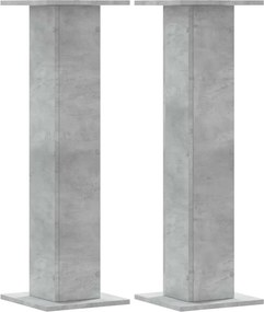 Stojany na rostliny 2 ks betonově šedé 30 x 30 x 95 cm kompozit 3307876