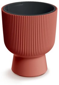 PROSPERPLAST Květináč - MILLY I Průměr: 23,9 cm, Barva: marsala