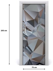 Samolepící fototapeta na dveře Abstrakce trojúhelníky 75x205 cm