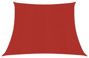 vidaXL Stínící plachta 160 g/m² červená 4/5 x 3 m HDPE