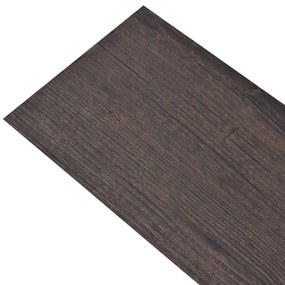 Samolepící podlahová krytina PVC 5,02 m² 2 mm tmavě hnědá,  245177