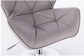 LuxuryForm Židle MILANO na černém kříži - šedá