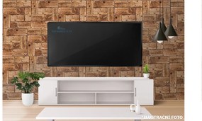 3D obkladový omyvatelný panel PVC Pinewood Loghouse (960 x 479mm)