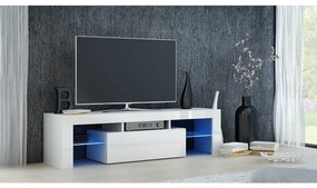 TV stolek DECORA šířka 160 Bílý Lesk