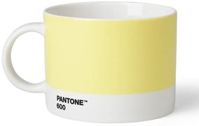 Světle žlutý porcelánový hrnek na čaj Pantone Light Yellow 600 475 ml