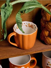 Sinsay - Keramický hrnek s motivem dýně - oranžová