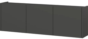 Antracitový TV stolek 138x45 cm Piana – Germania