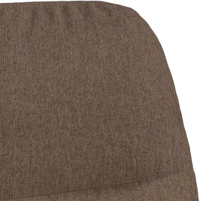 Relaxační křeslo taupe textil 340999