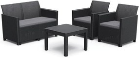 Allibert CLAIRE 2 SEATERS SOFA set - grafit