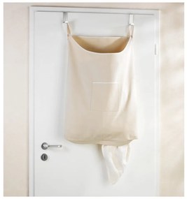 Béžový závěsný koš na prádlo Wenko Door Laundry, 65 l