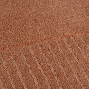 Flair Rugs koberce Kusový ručně tkaný koberec Tuscany Textured Wool Border Orange - 120x170 cm