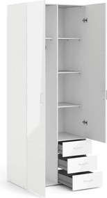 FN Skříň Sid 425 bílá/bílý lesk
