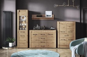 Casarredo - Komfort nábytek Obývací stěna, sestava PATENS SET 2 dub artisan